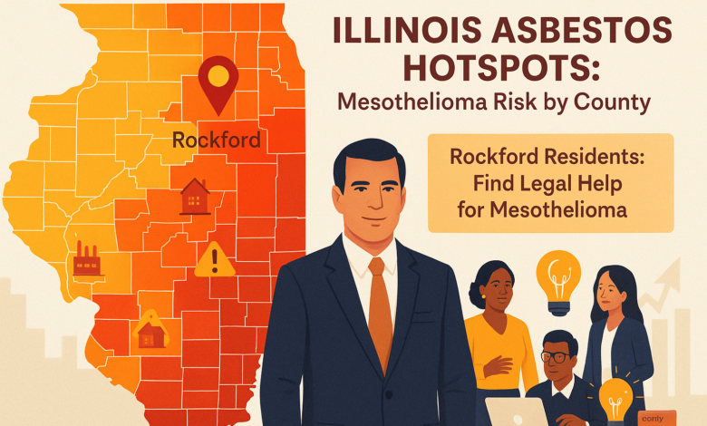 Illinois Asbestos Hotspots Map: Mesothelioma Risk by County